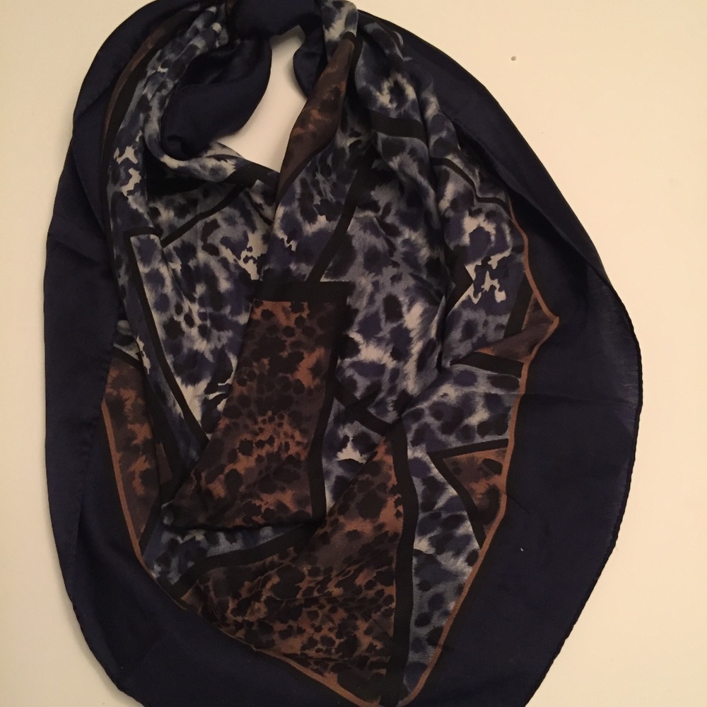 Echo Navy Blue Scarf - Gem
